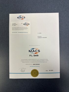 EPA 609 Certification Tests & Training Materials with MACS